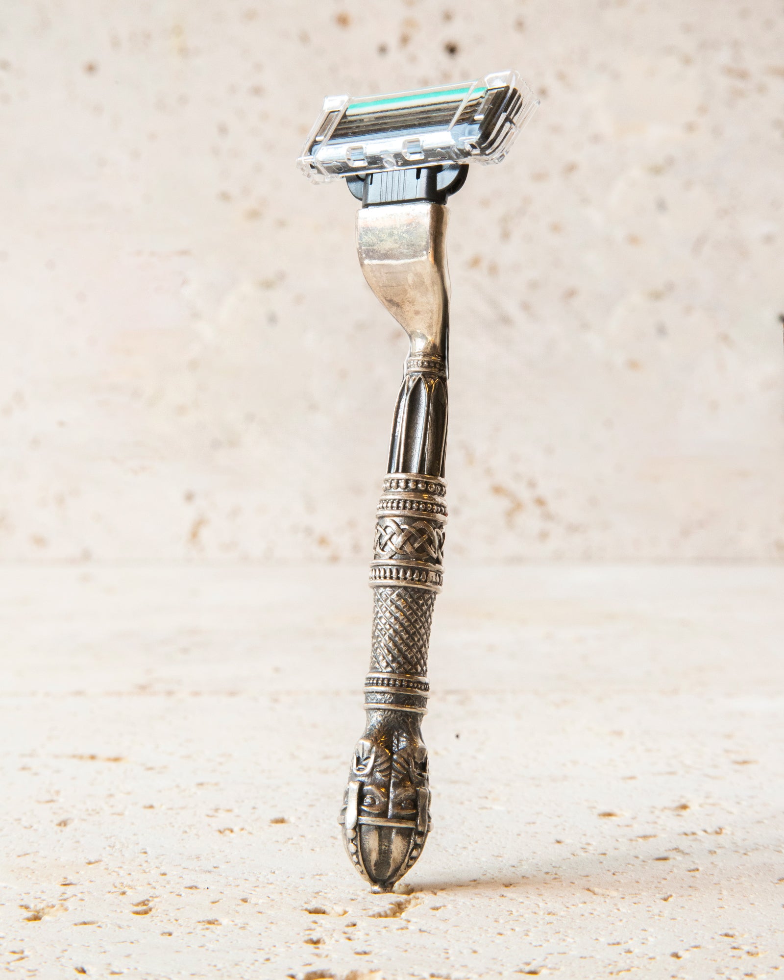 SOLID STERLING SILVER MACH 3 SHAVER – Viking Mode